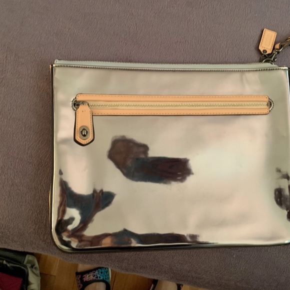 Coach | Accessories | Coach Silver Mirror Metallic Tablet Case | Poshmark